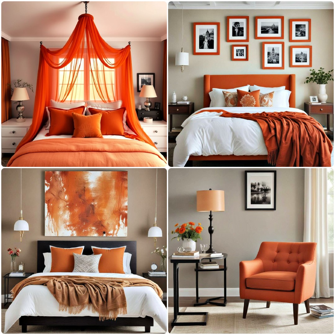 25 Burnt Orange Bedroom Ideas for A Bold Look