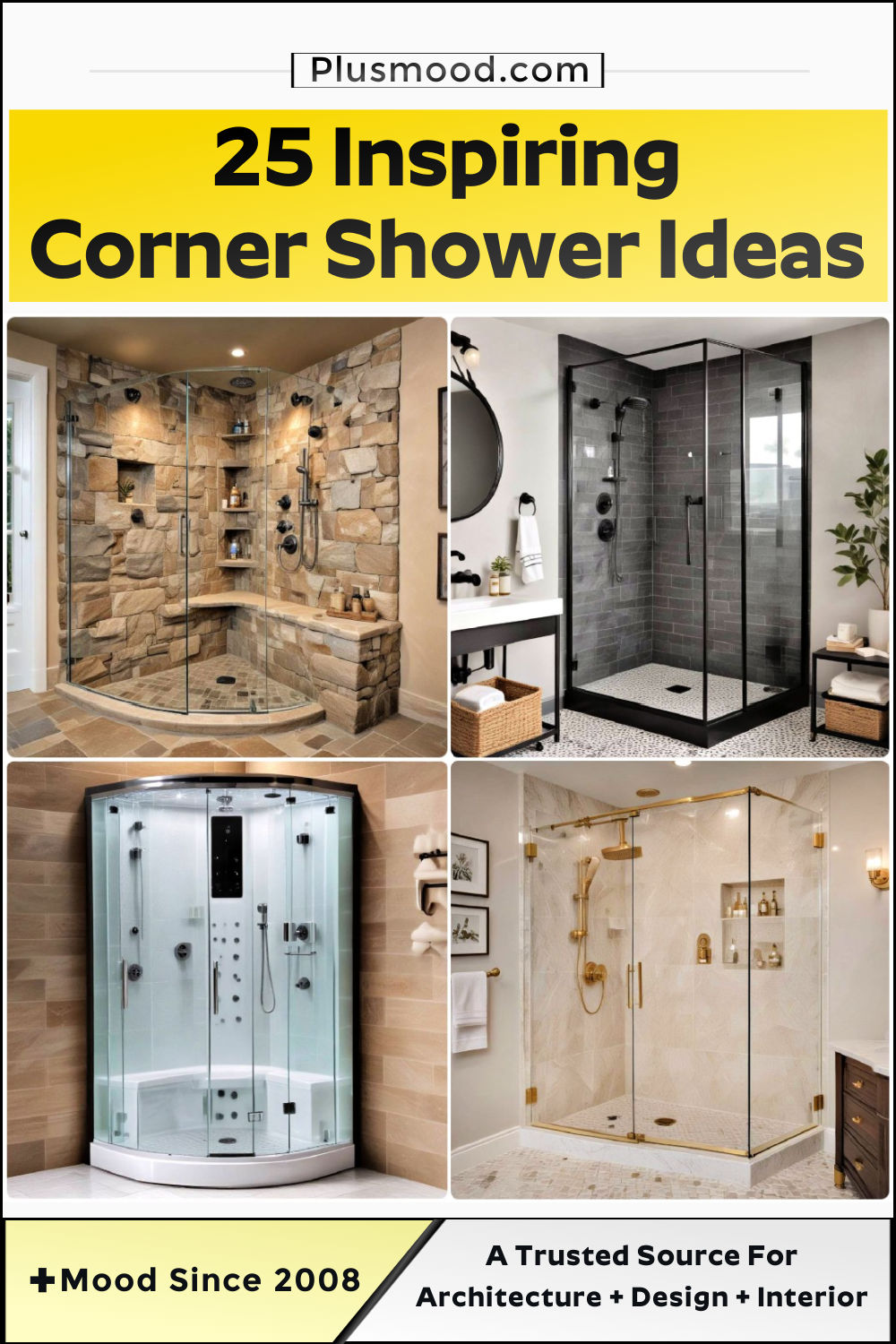 25 Corner Shower Ideas for A Sleek and Modern Look