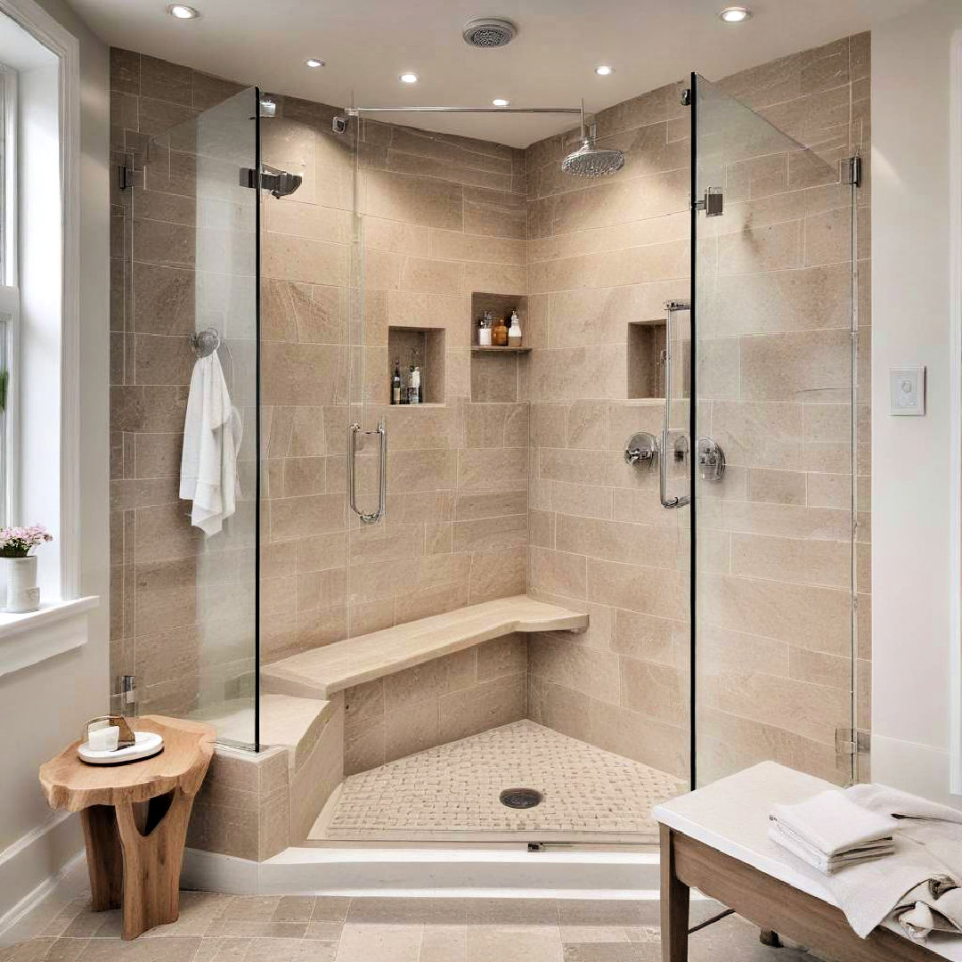 25 Corner Shower Ideas for A Sleek and Modern Look