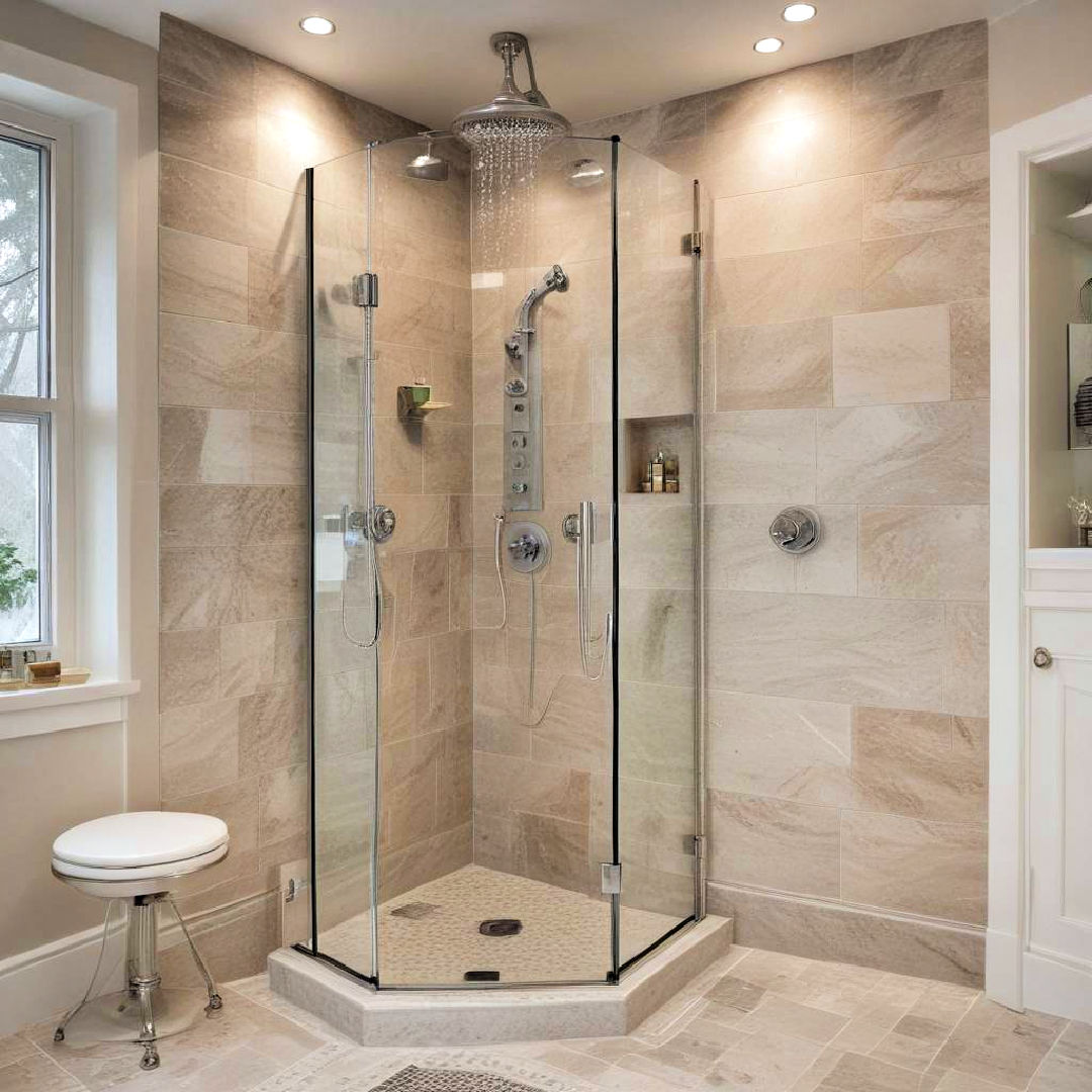 25 Corner Shower Ideas for A Sleek and Modern Look