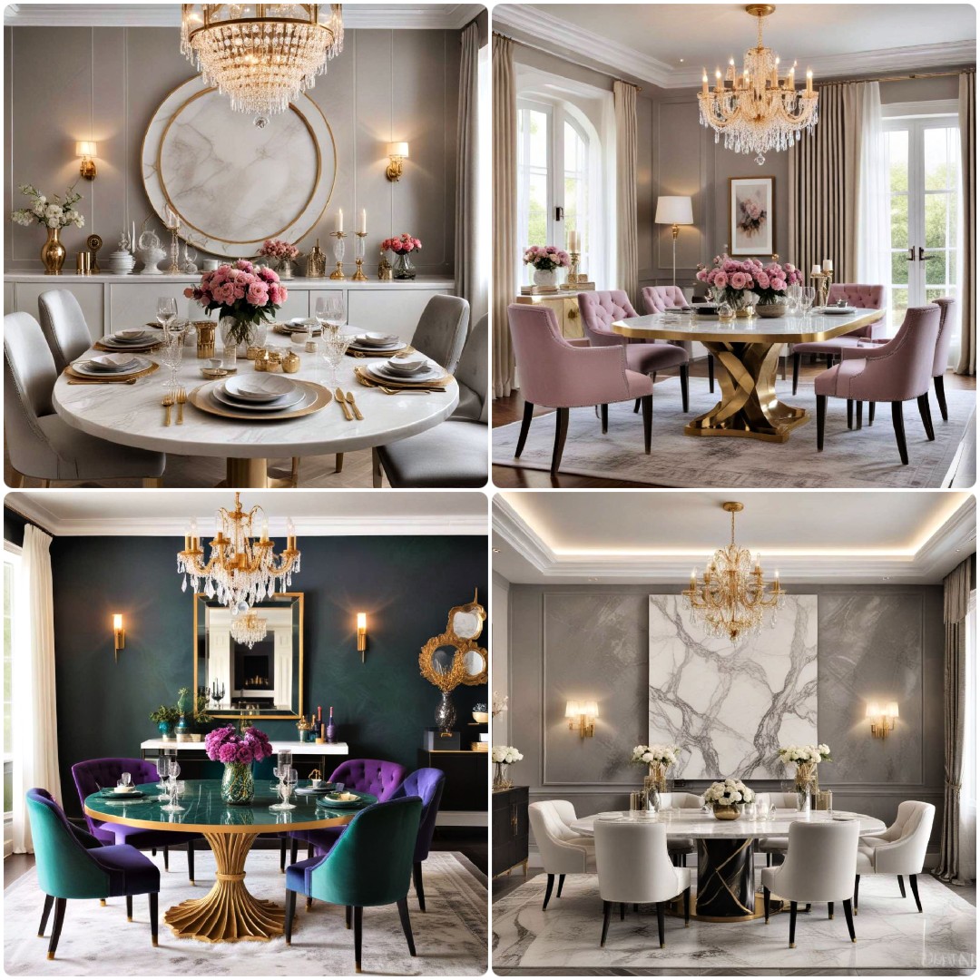 15 Glam Dining Room Ideas for An Upscale Vibe