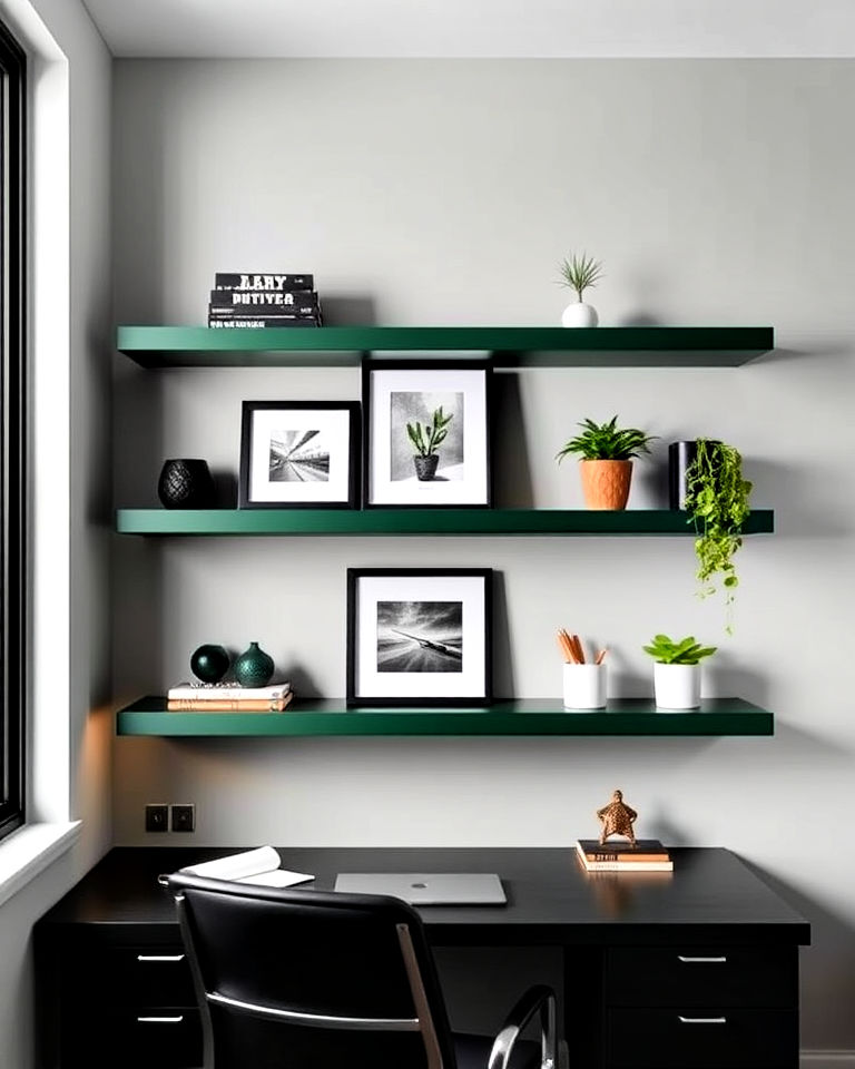 25 Dark Green Home Office Ideas That Make A Statement