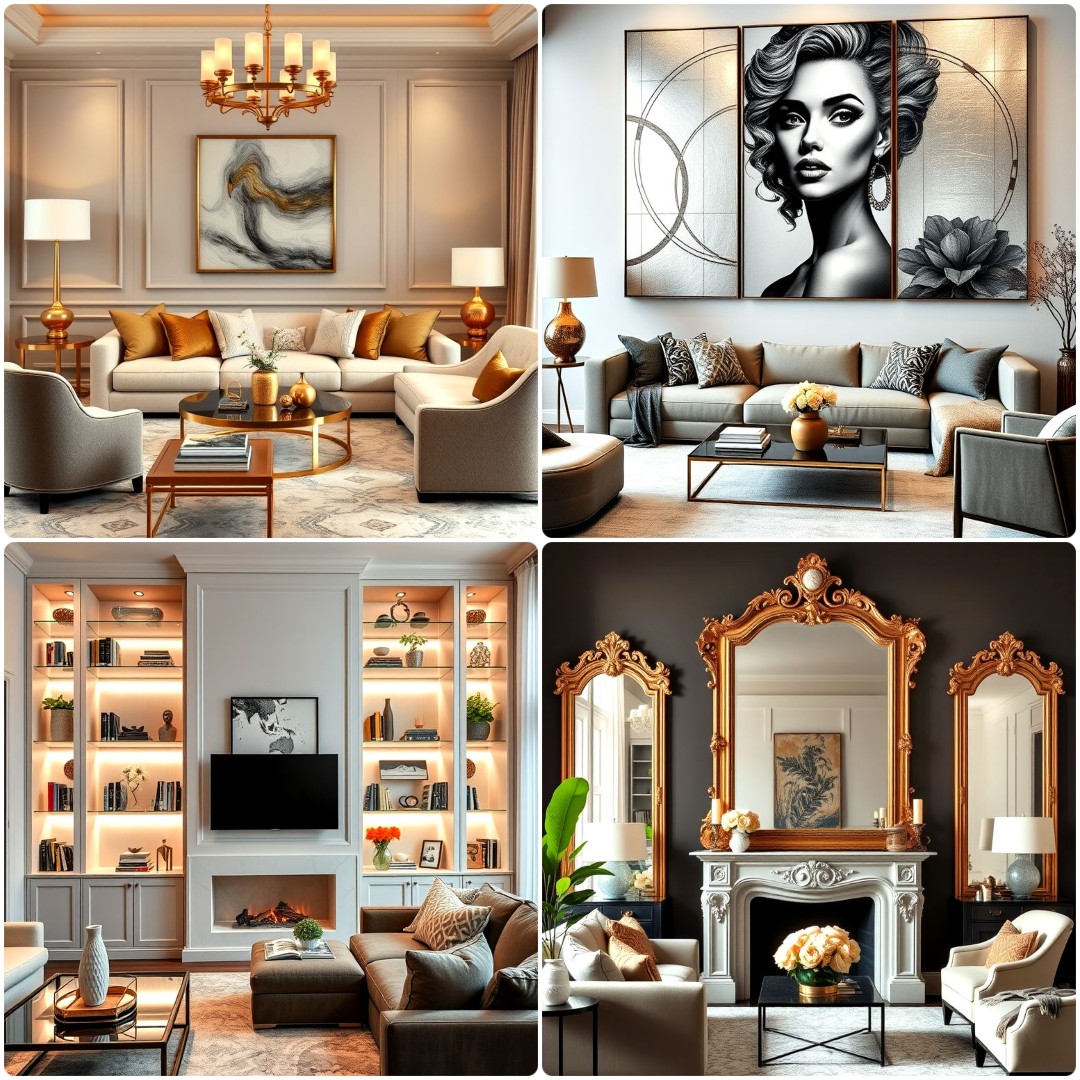 25 Glam Living Room Ideas for A Luxe Makeover