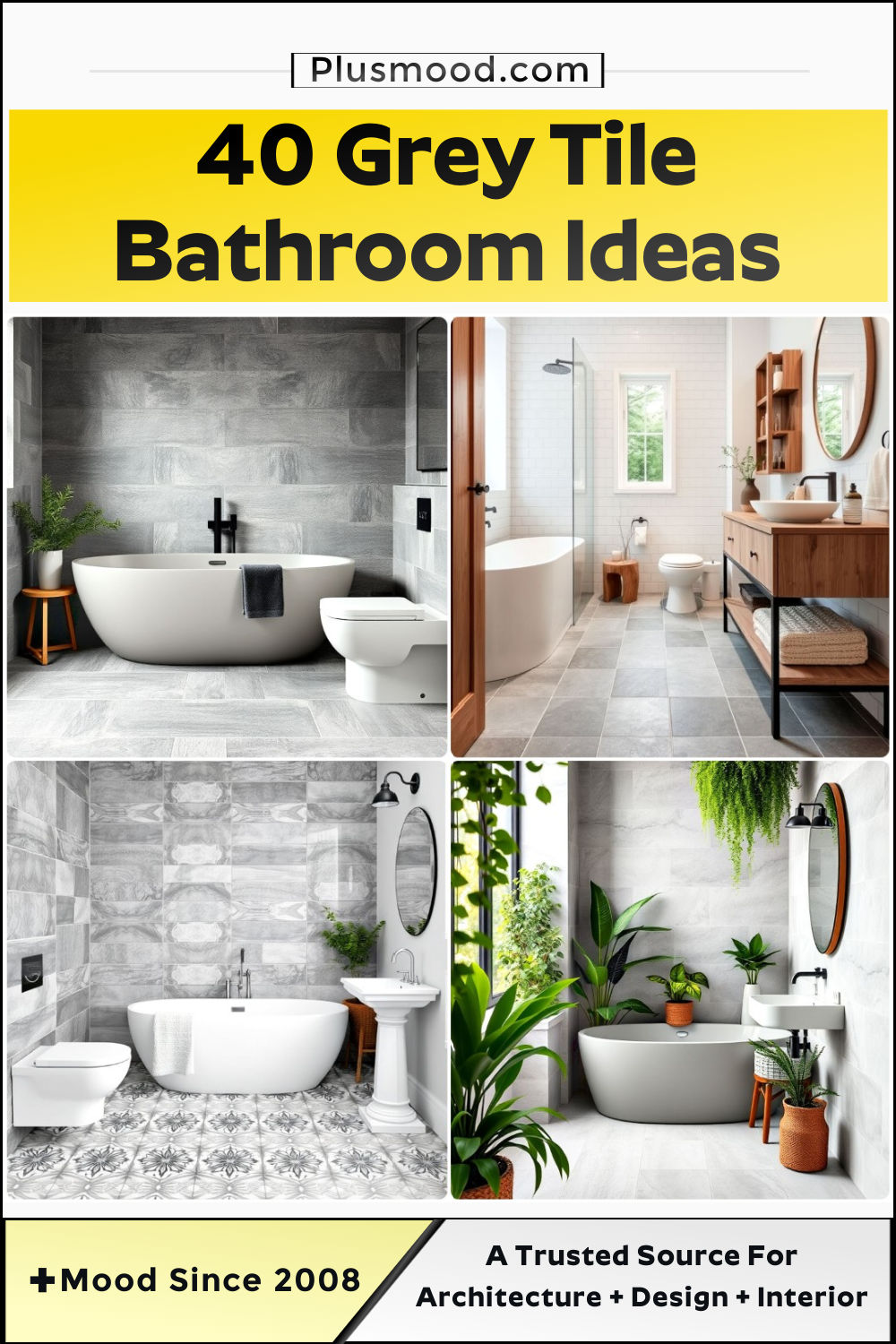 40 Grey Tile Bathroom Ideas You’ll Want to Try