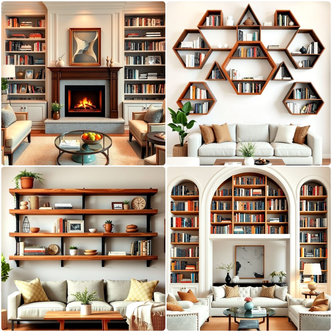 20 Living Room Bookshelf Ideas for Book Lovers