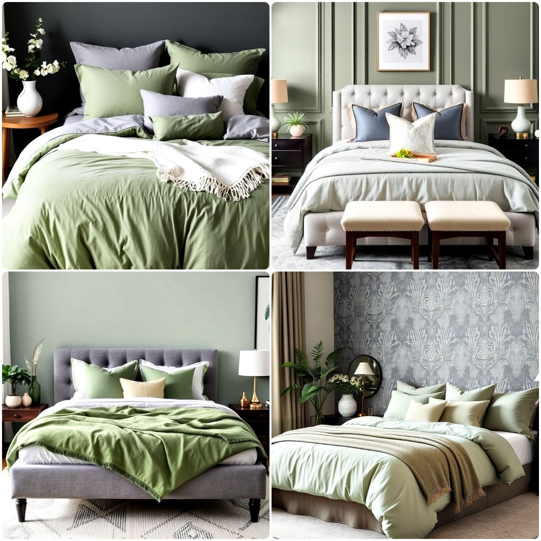 30 Sage Green and Grey Bedroom Ideas for A Calming Space