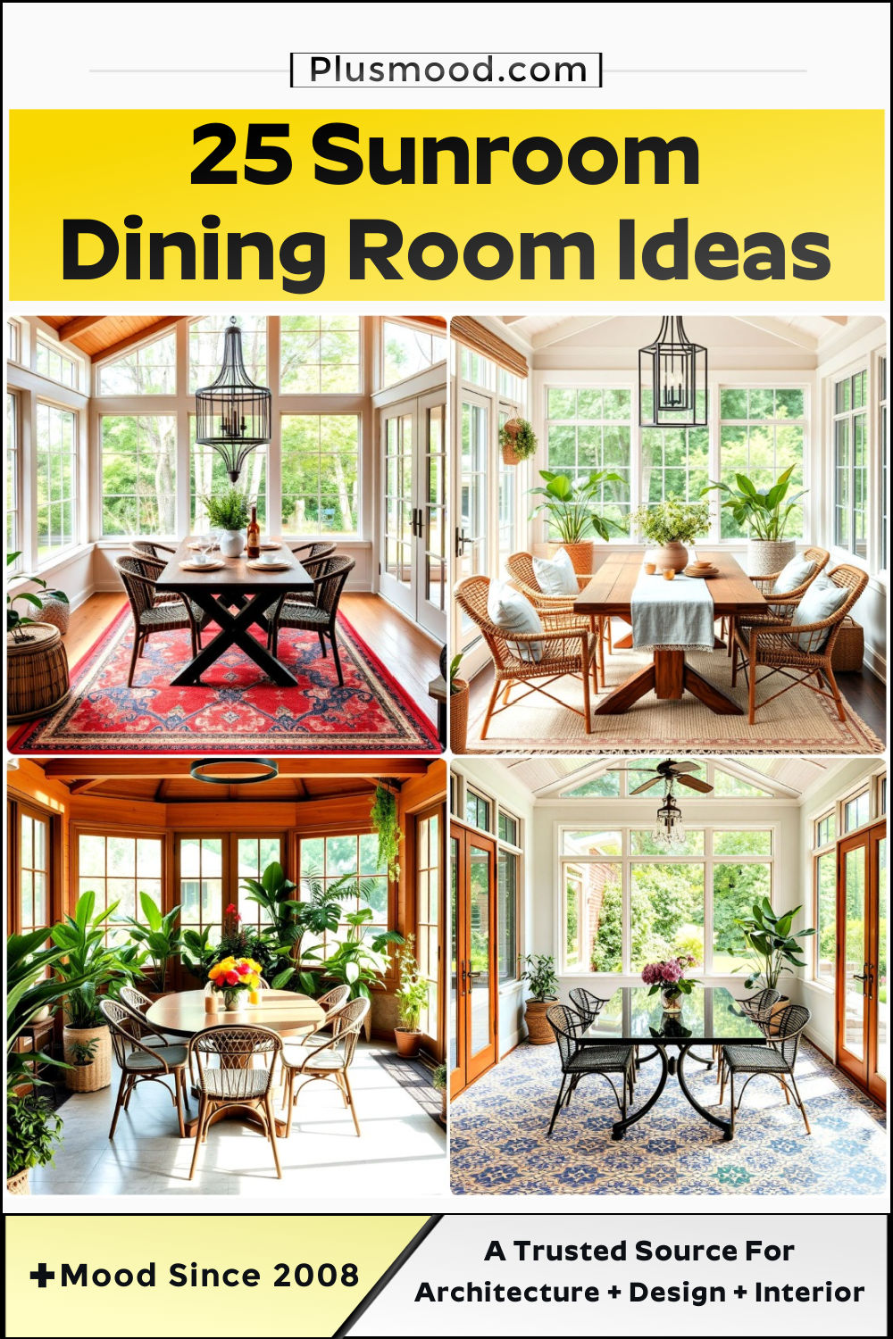 25 Sunroom Dining Room Ideas for All Seasons