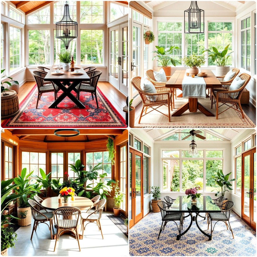 25 Sunroom Dining Room Ideas for All Seasons