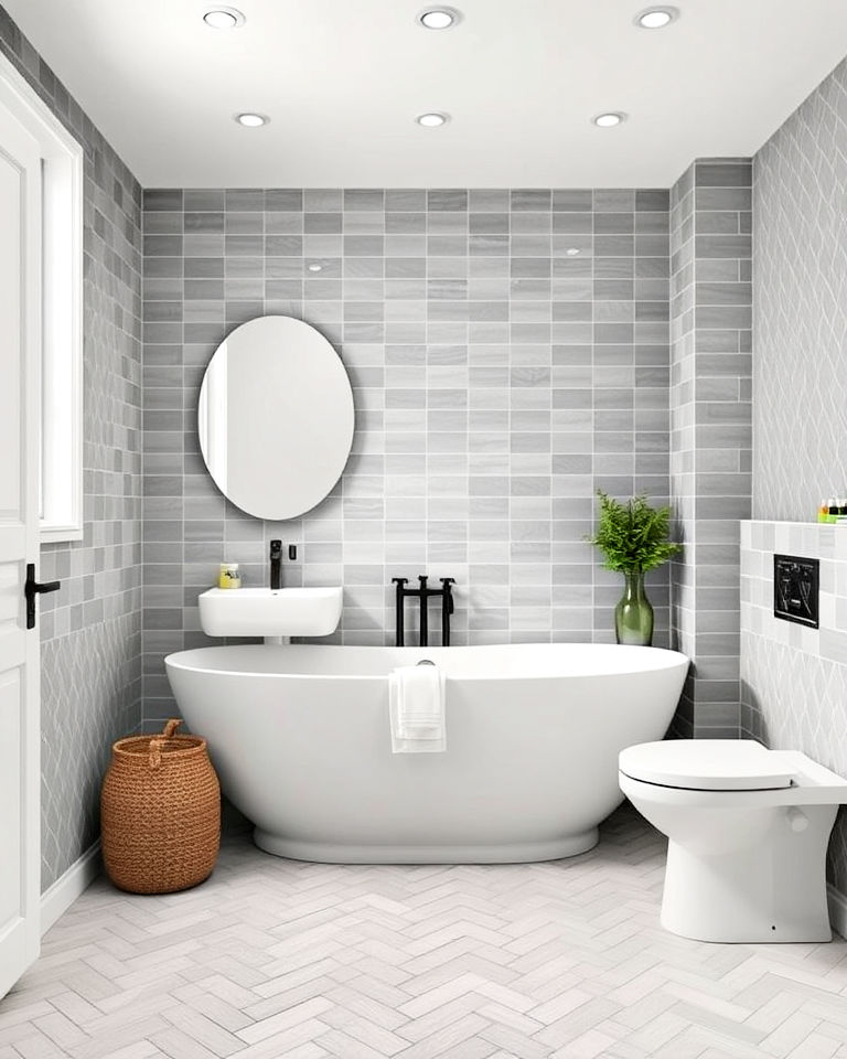 40 Grey Tile Bathroom Ideas You’ll Want to Try
