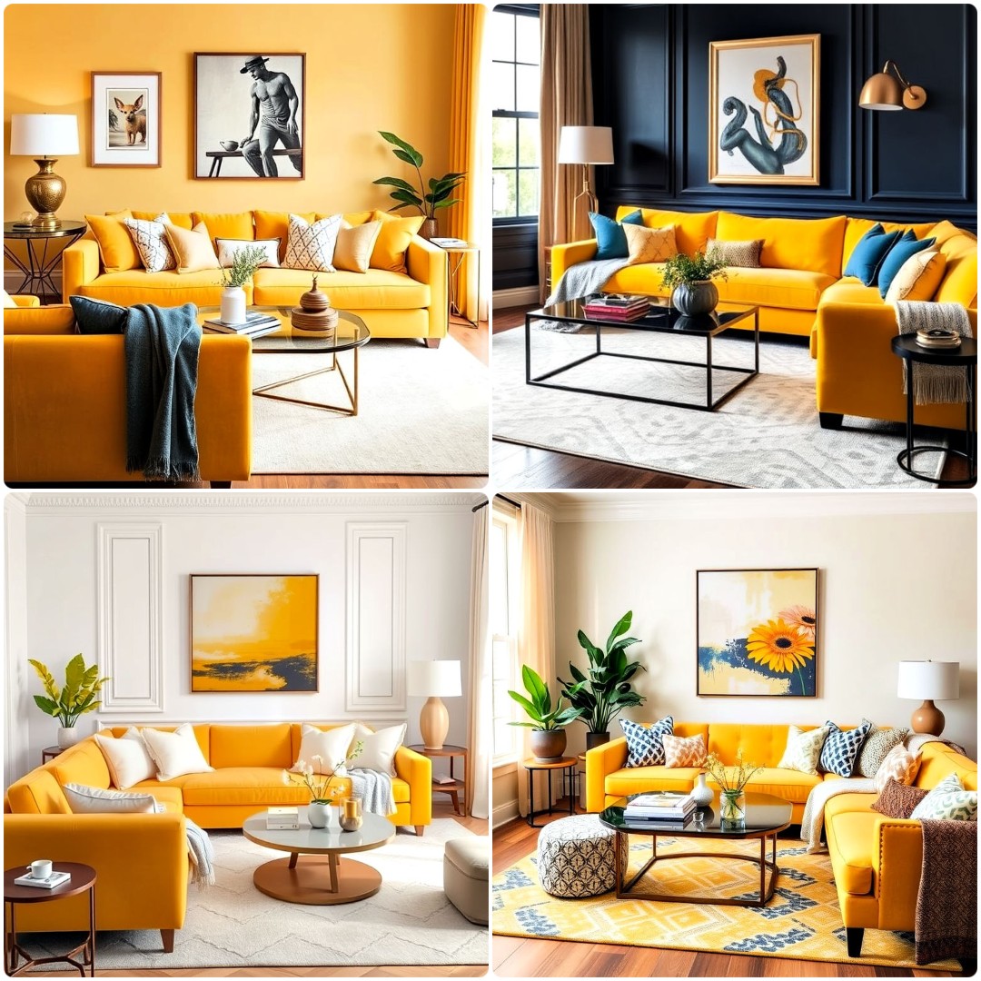 15 Yellow Couch Living Room Ideas for A Modern Look