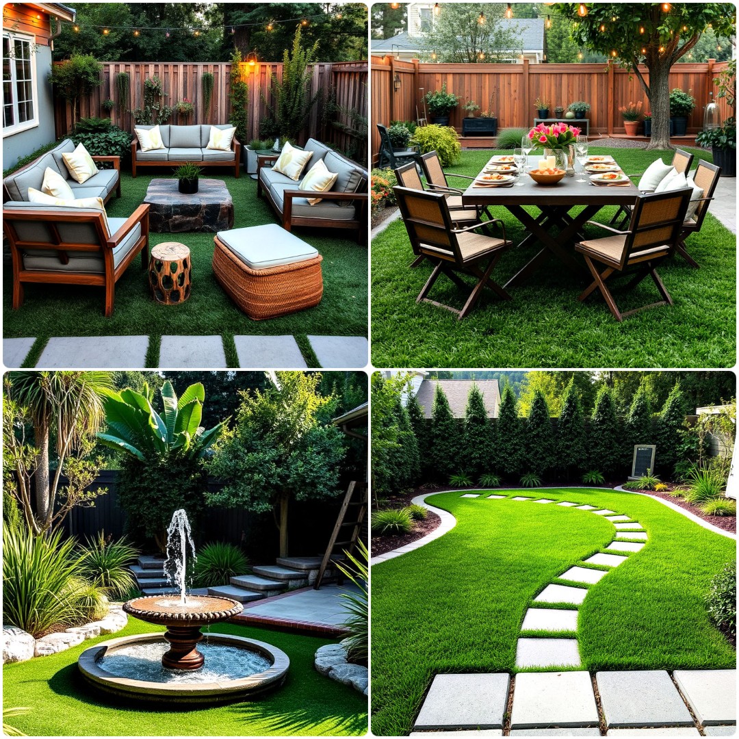 20 Backyard Turf Ideas for Low-Maintenance Greenery