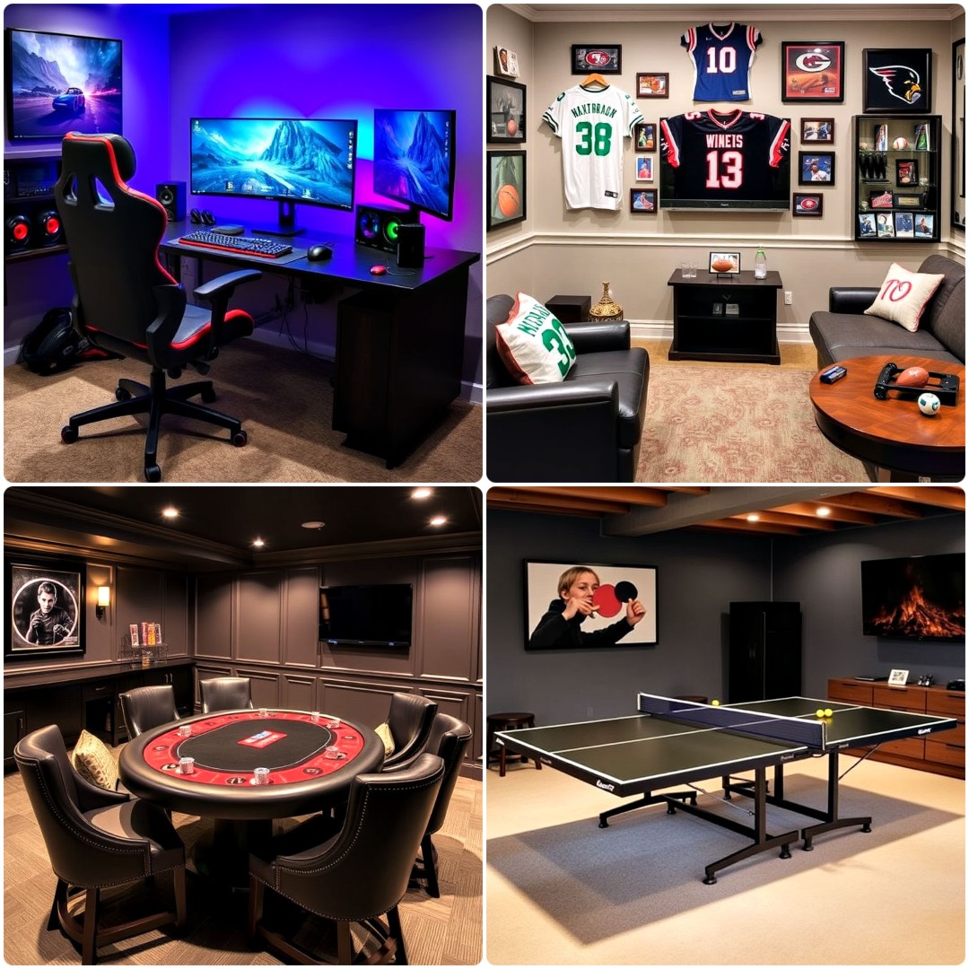 40 Basement Game Room Ideas for Modern Homes