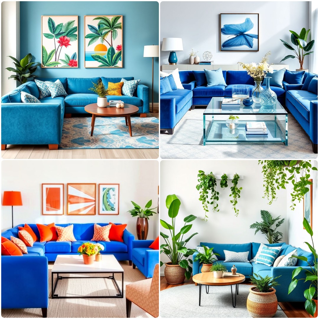 30 Blue Couch Living Room Ideas To Brighten Your Space