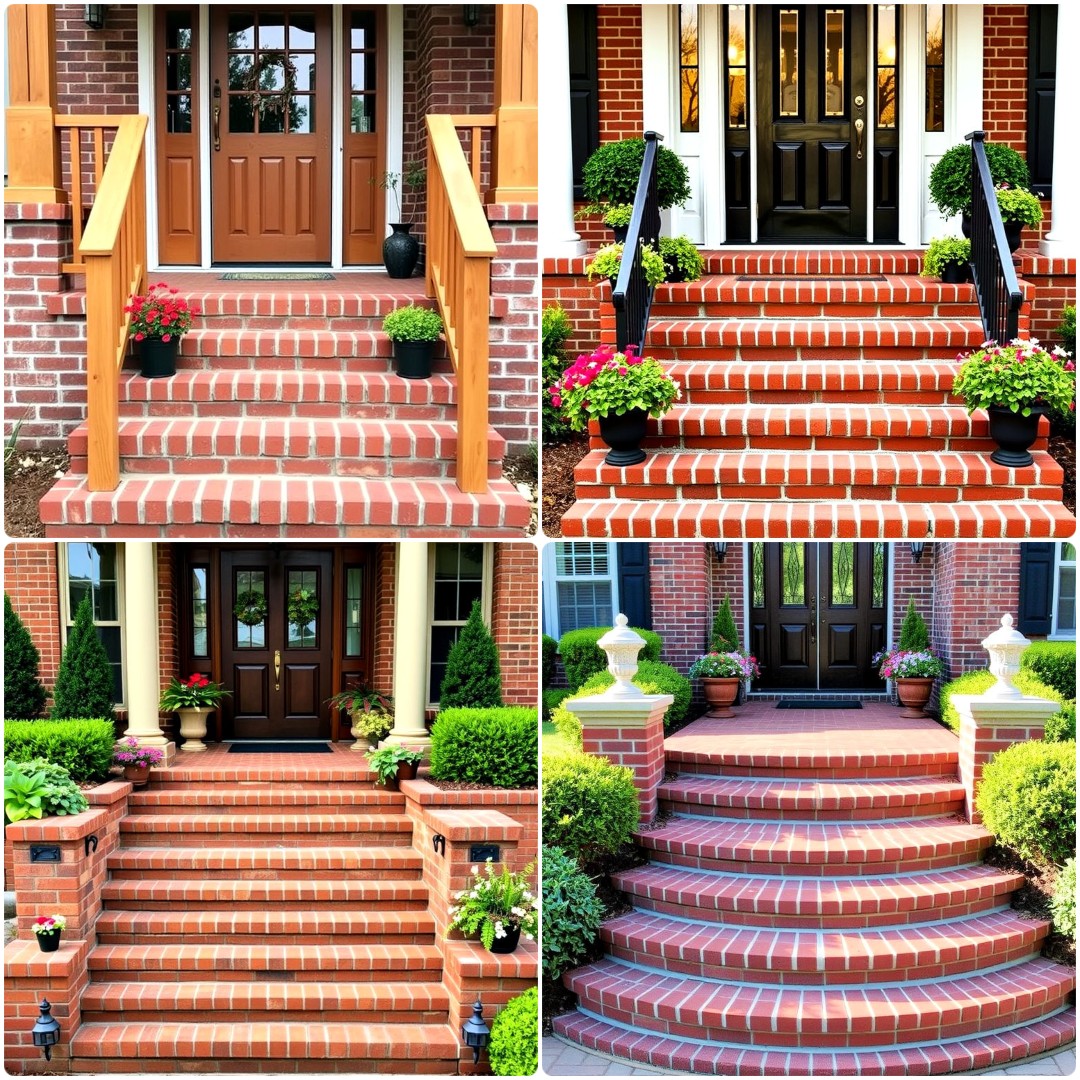20 Brick Front Steps Design Ideas for Every Style