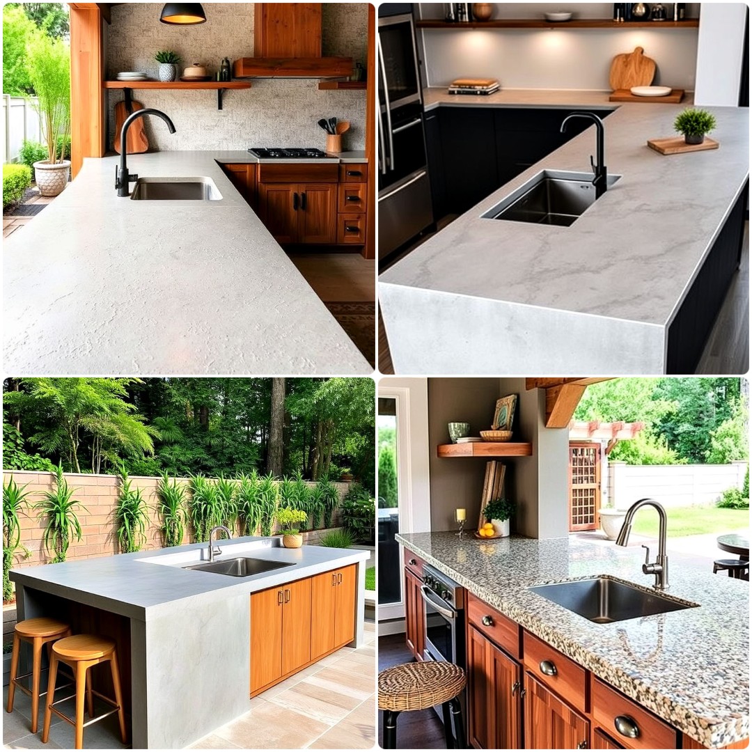 20 Concrete Countertop Ideas for Custom Designs