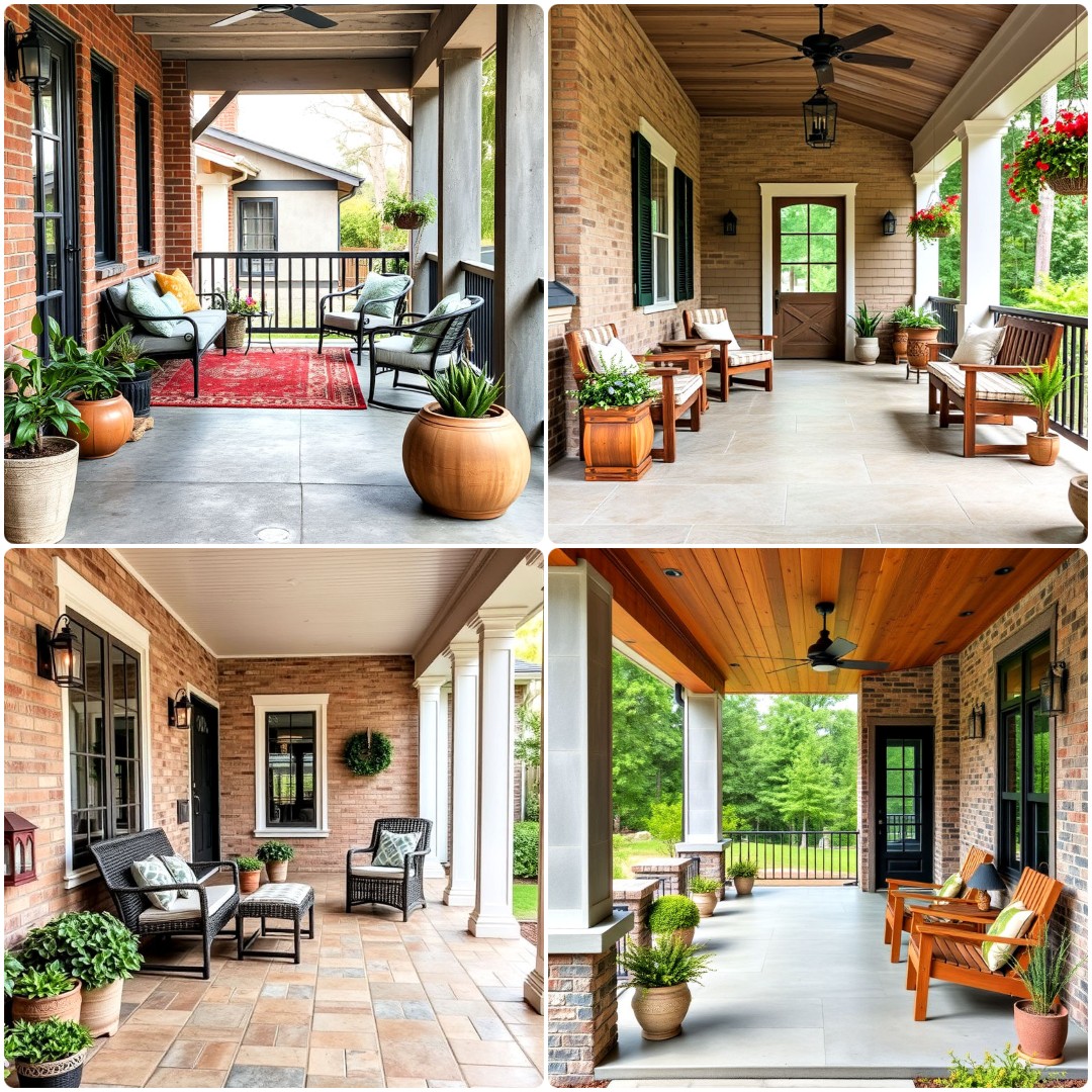 40 Concrete Porch Ideas for A Stylish Outdoor Space