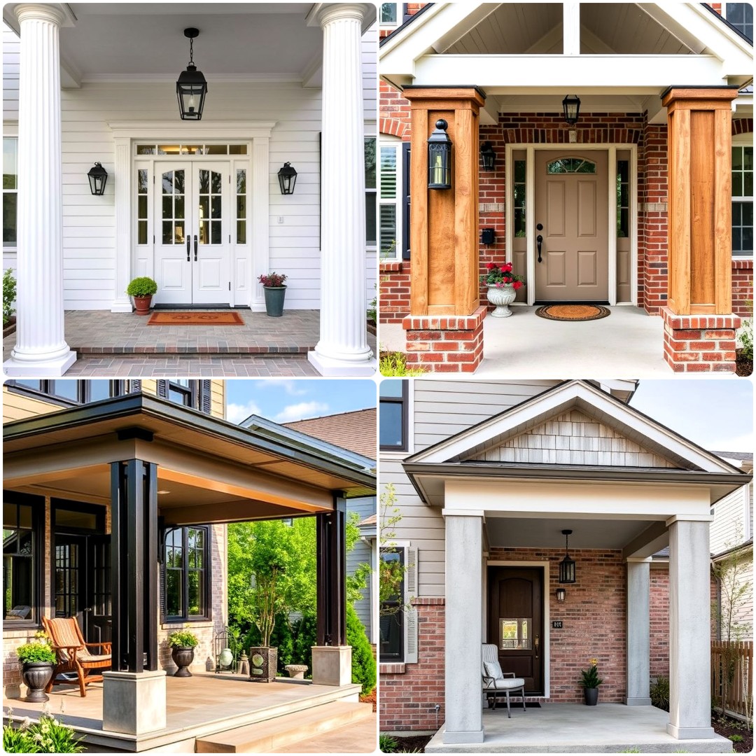 30 Front Porch Column Ideas for A Welcoming Entryway