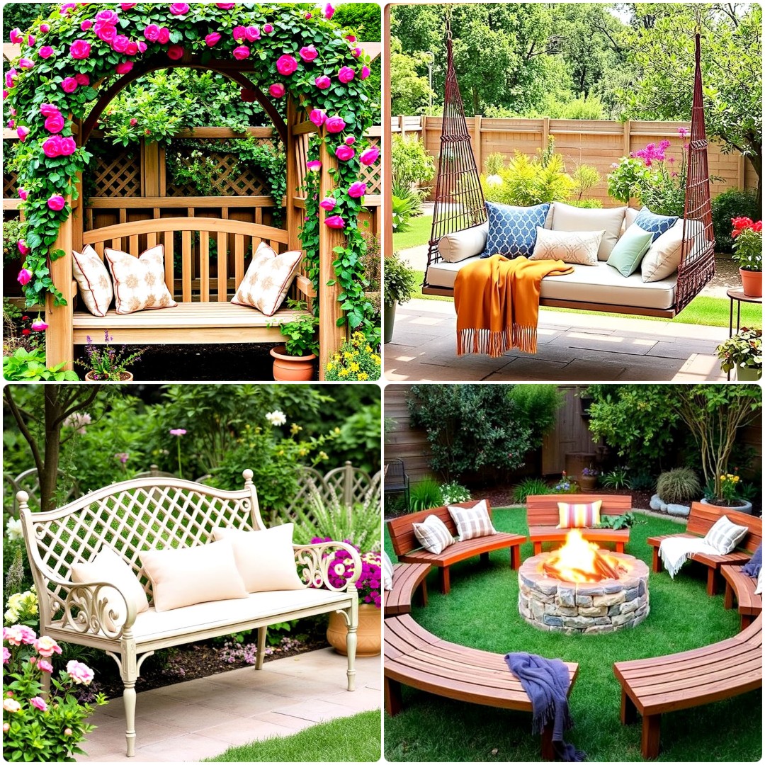 30 Garden Seating Ideas for Relaxing Outdoors