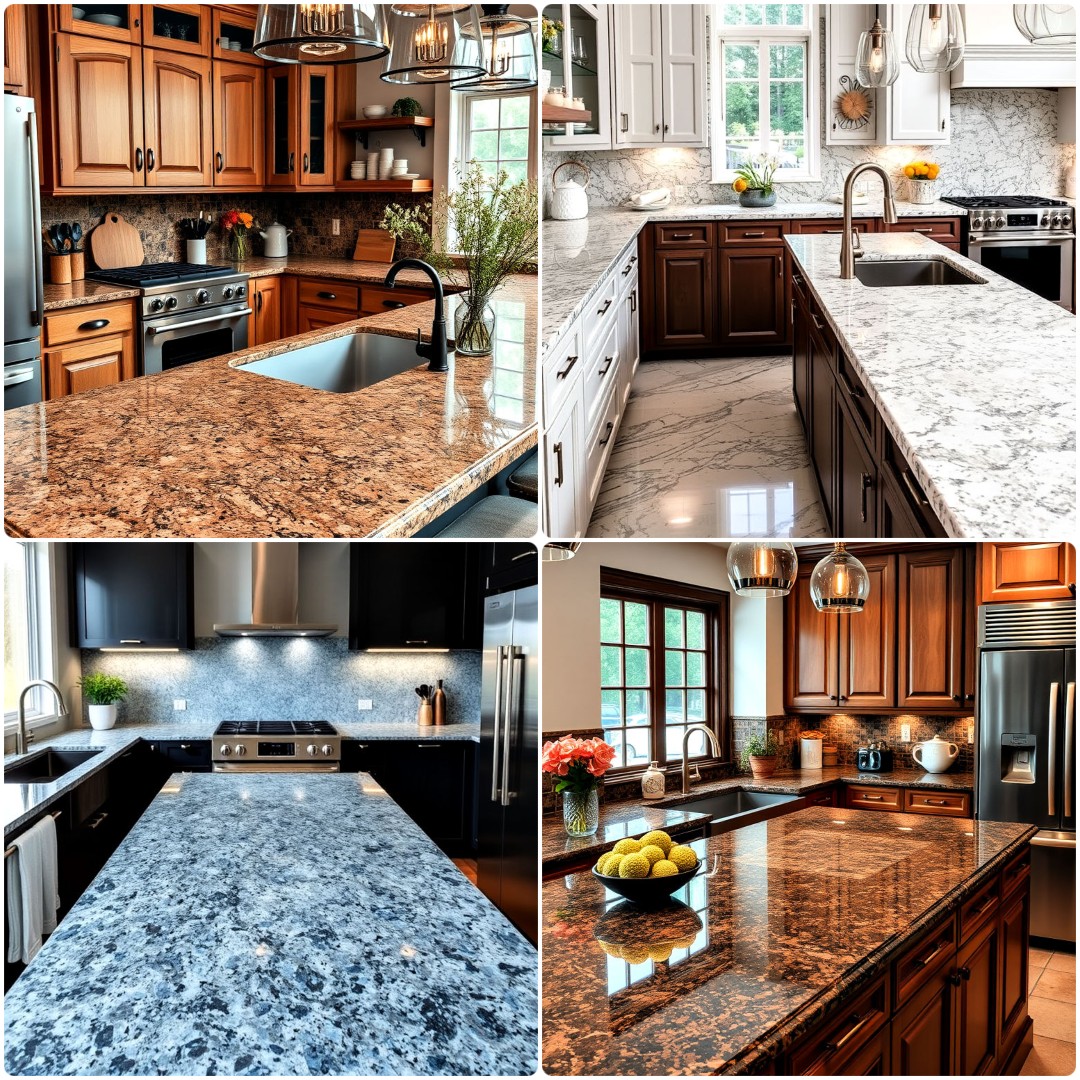 30 Granite Kitchen Countertop Ideas for A Luxe Look