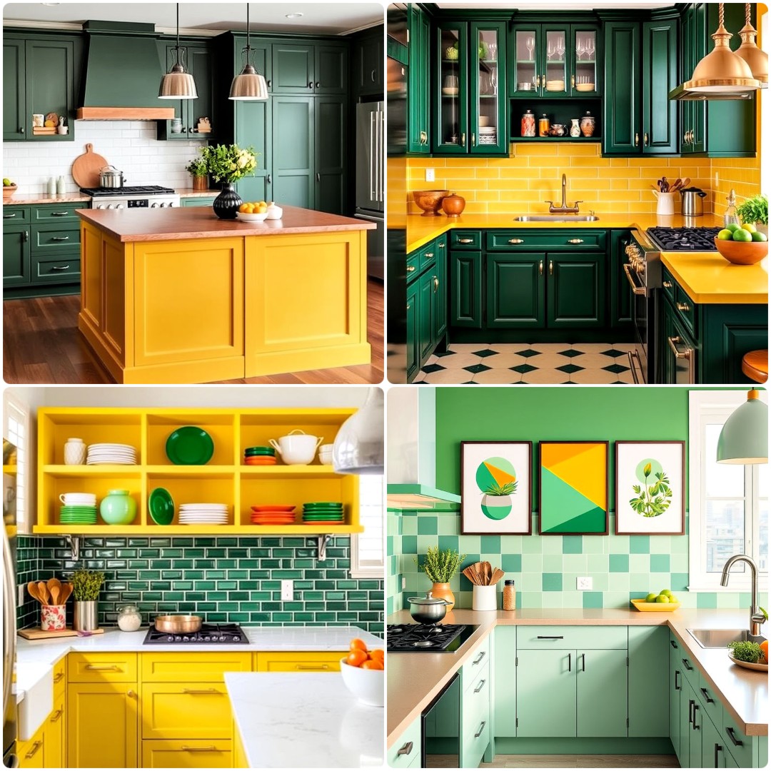 20 Green and Yellow Kitchen Ideas for Vibrant Spaces