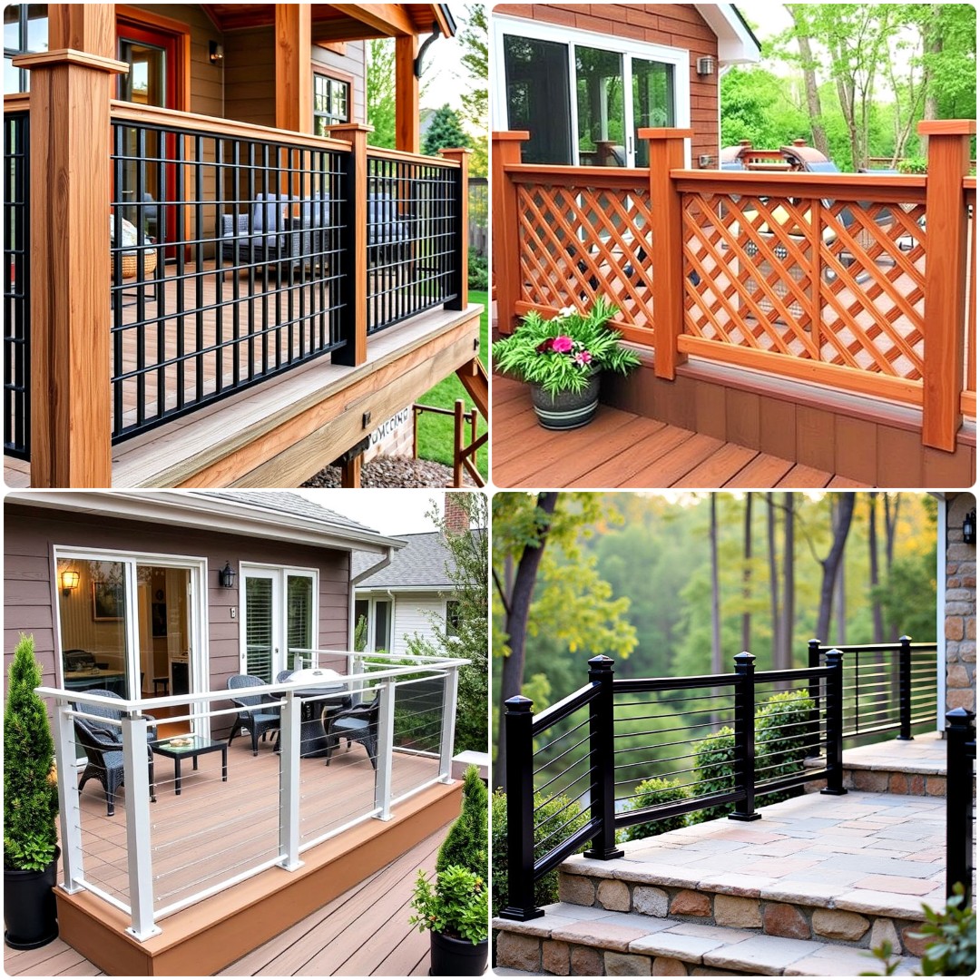 20 Horizontal Deck Railing Ideas for A Sleek Look