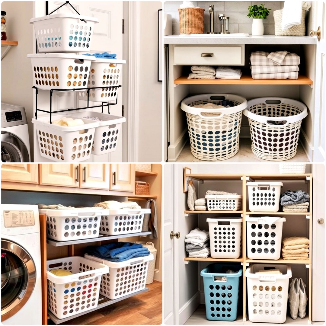 20 Laundry Basket Storage Ideas for Organized Homes