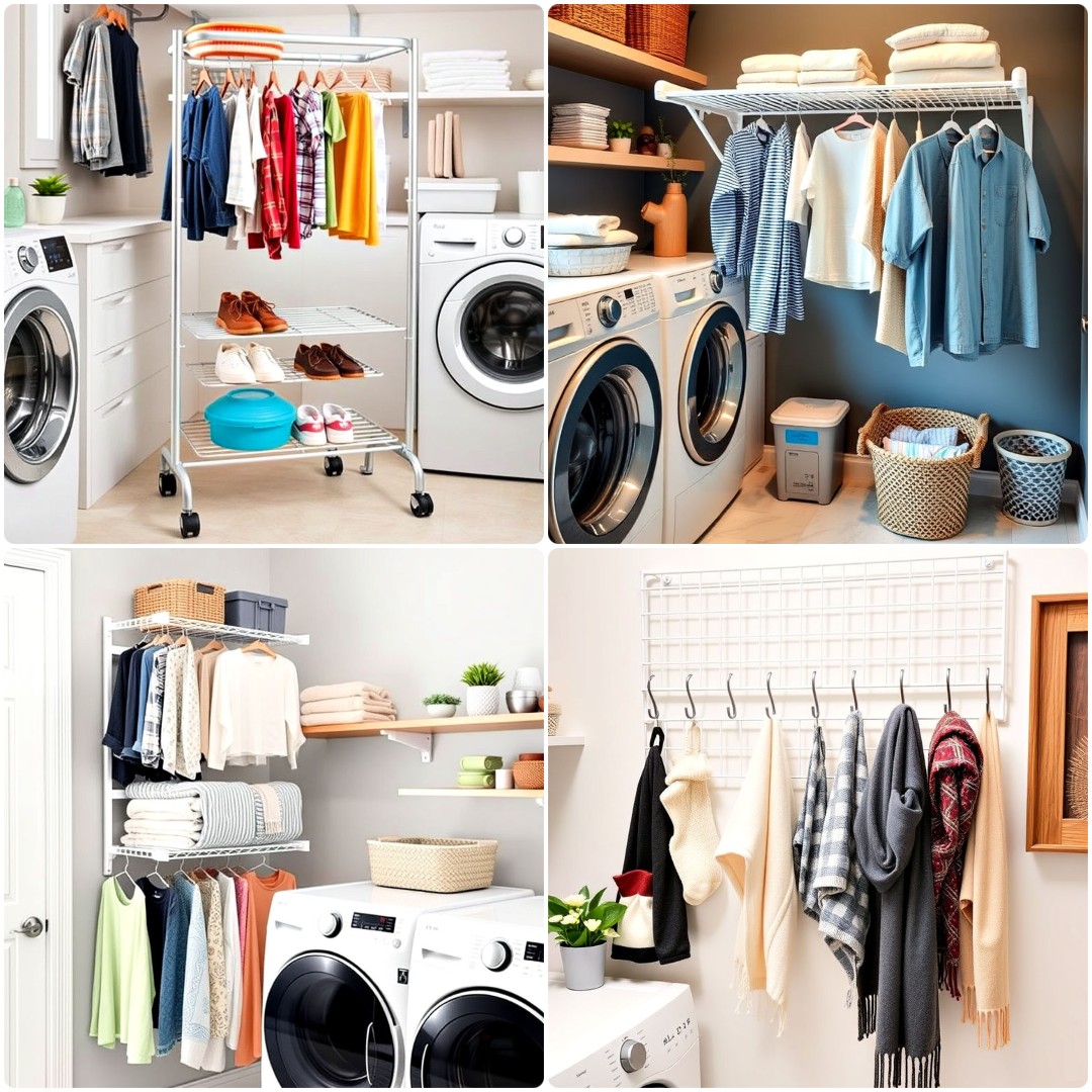 15 Laundry Room Drying Rack Ideas for Every Home