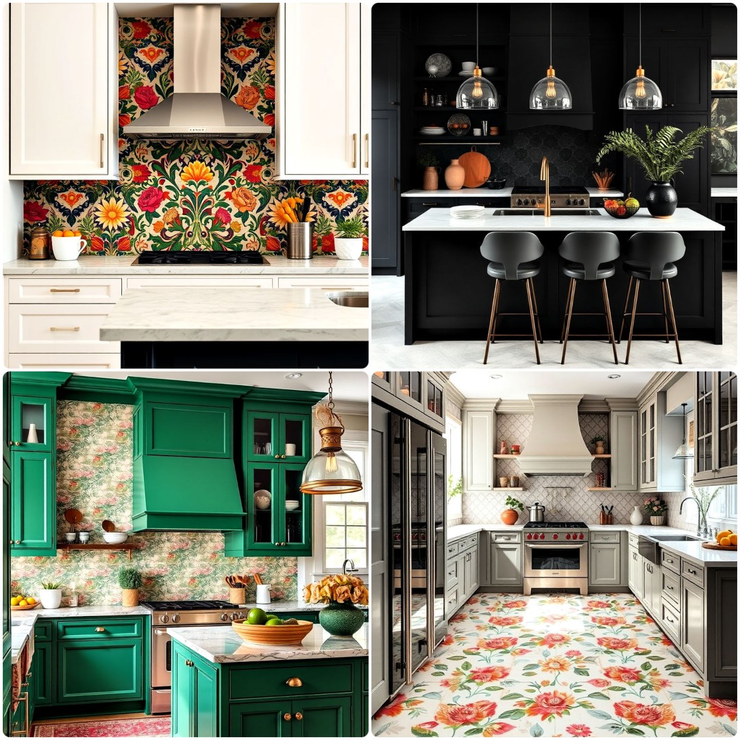 20 Maximalist Kitchen Ideas for A Bold Statement