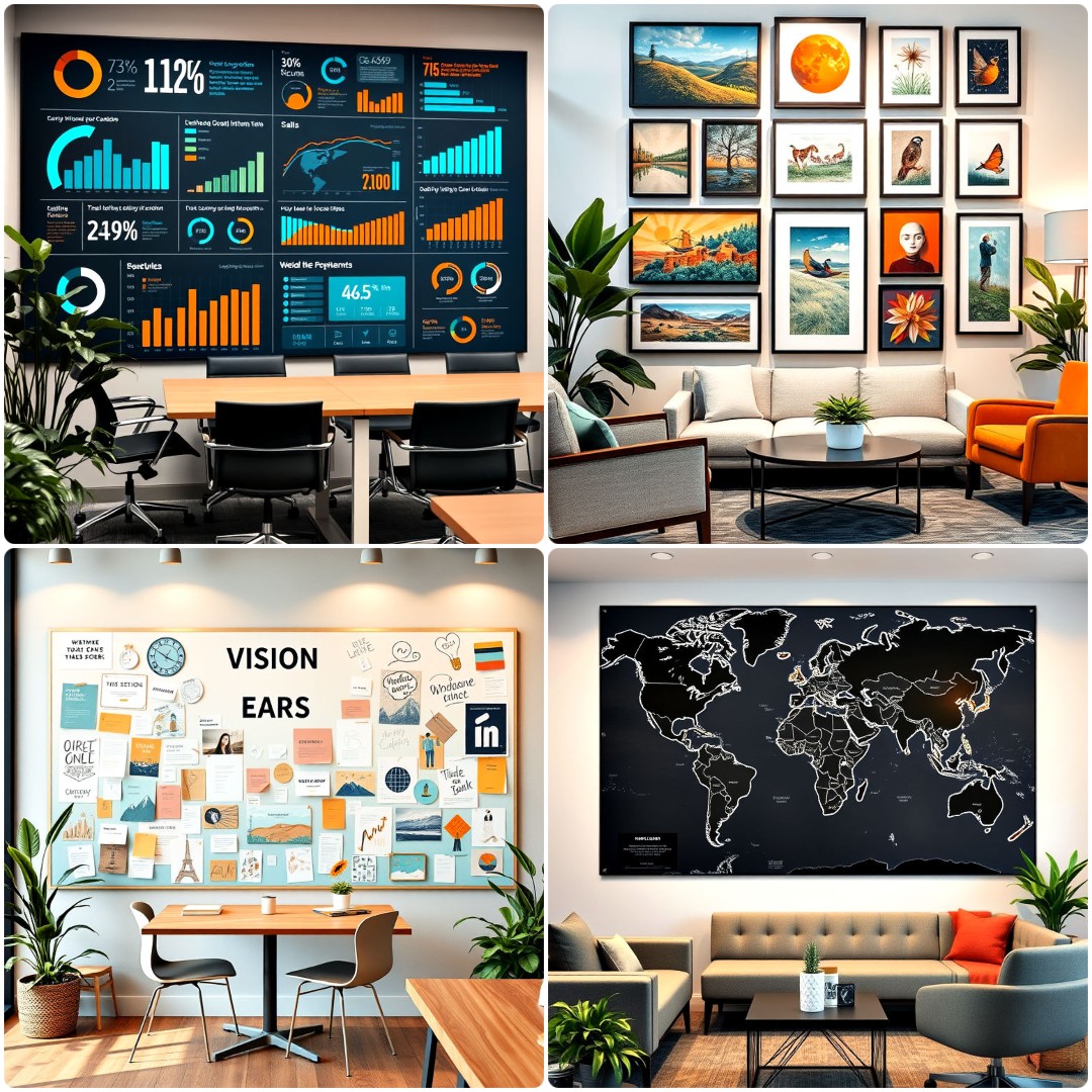 30 Home Office Wall Decor Ideas That Inspire Creativity