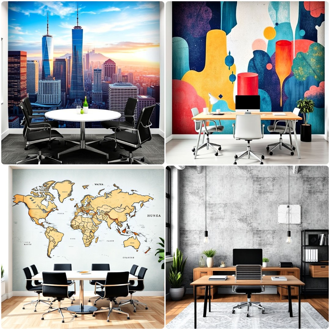 25 Office Wallpaper Ideas for A Productive Space