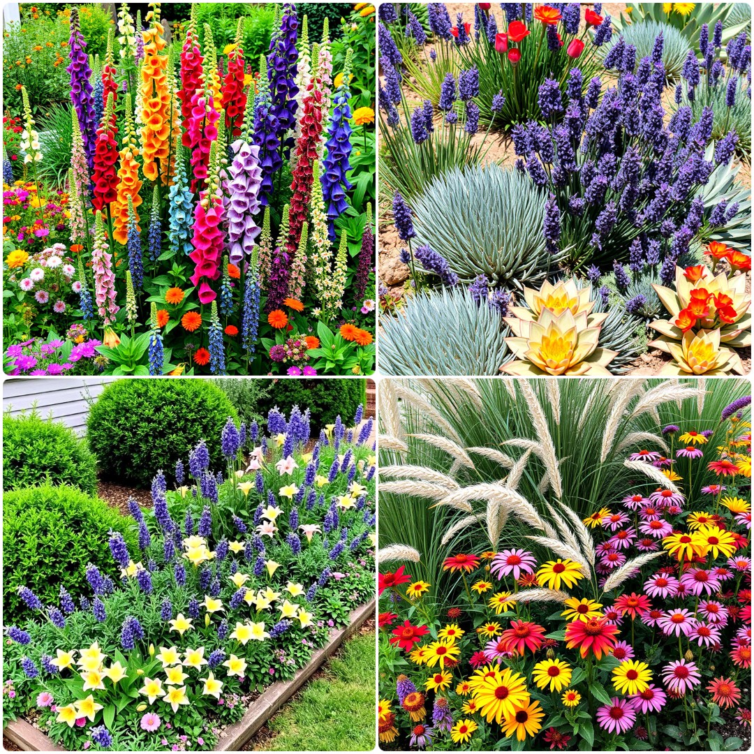 20 Perennial Flower Bed Ideas for Year-Round Color
