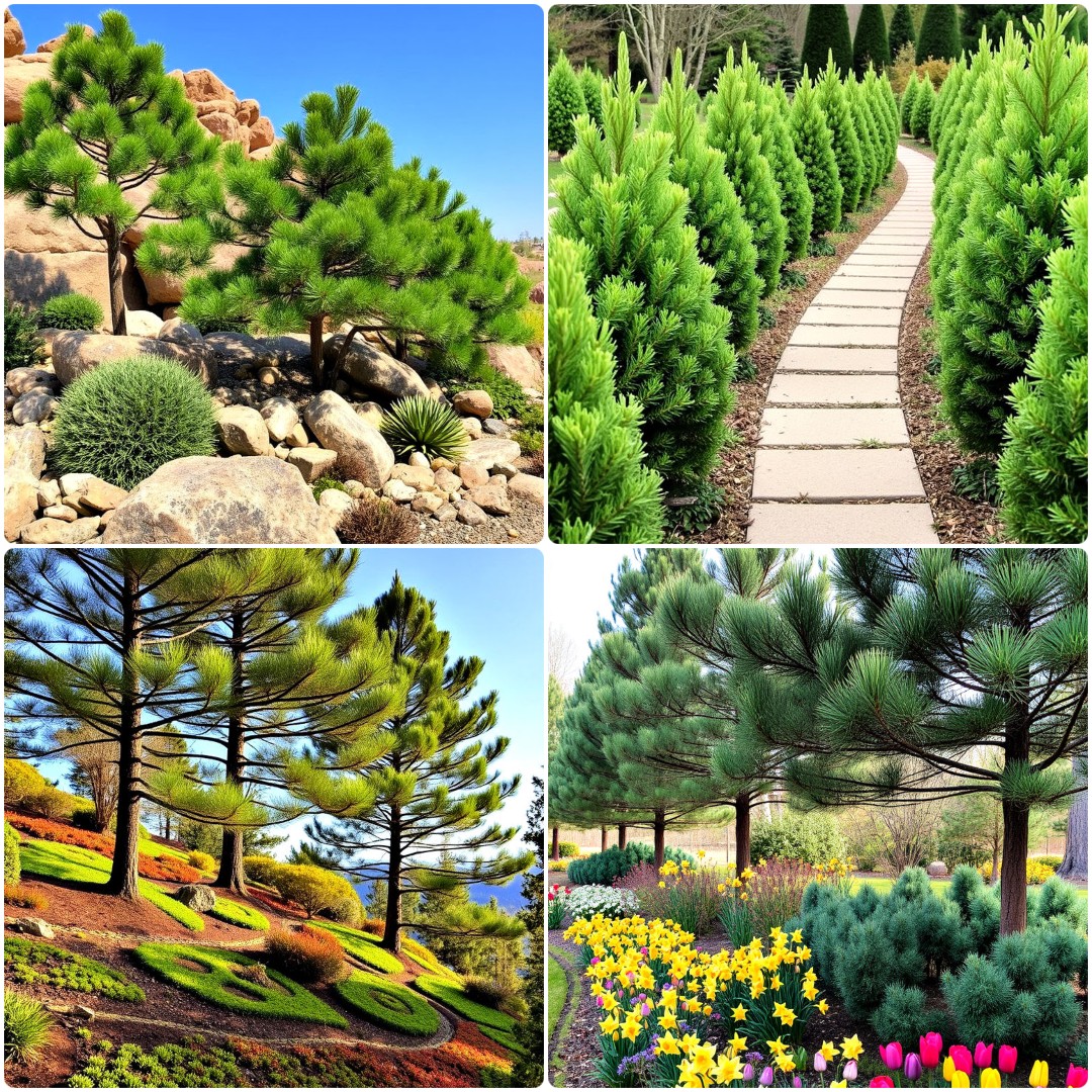 15 Pine Tree Landscape Ideas for A Serene Garden