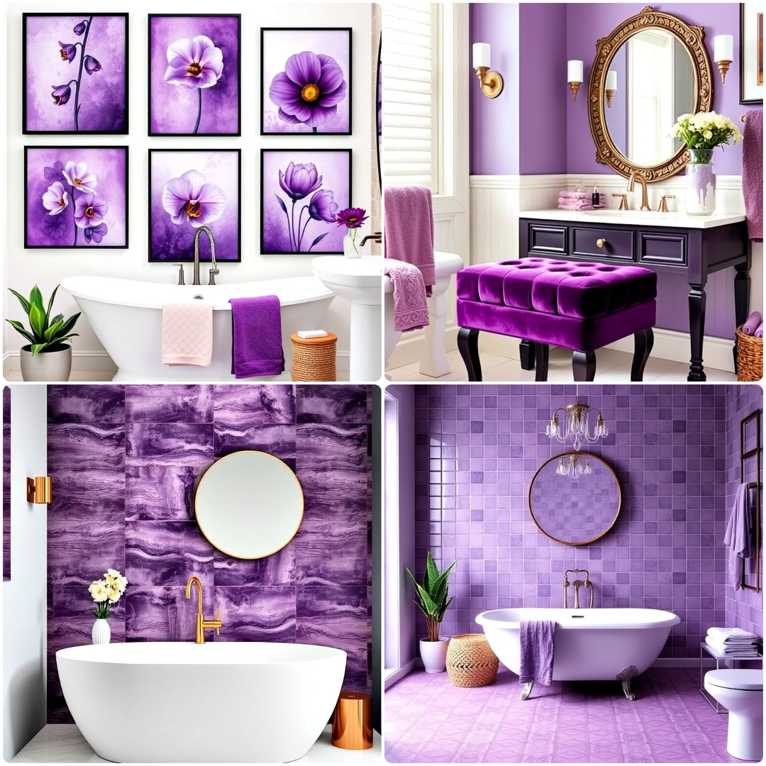 40 Purple Bathroom Ideas for A Bold and Stylish Look