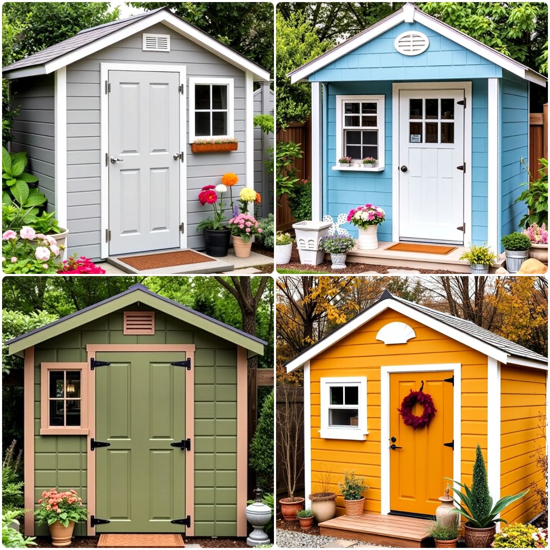 25 Shed Color Ideas for A Vibrant Backyard