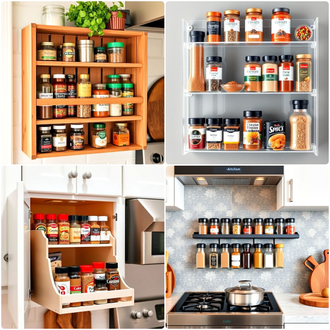 30 Spice Rack Ideas To Organize Your Kitchen