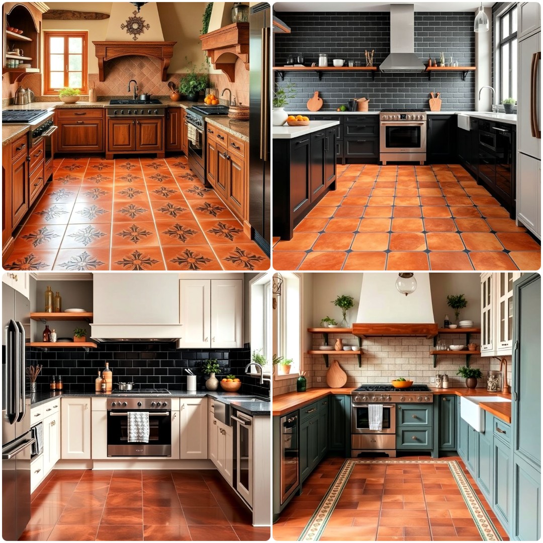 20 Kitchens with Terracotta Floors for Timeless Appeal