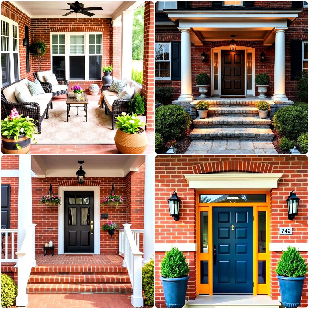 15 Red Brick House Front Porch Ideas To Inspire You