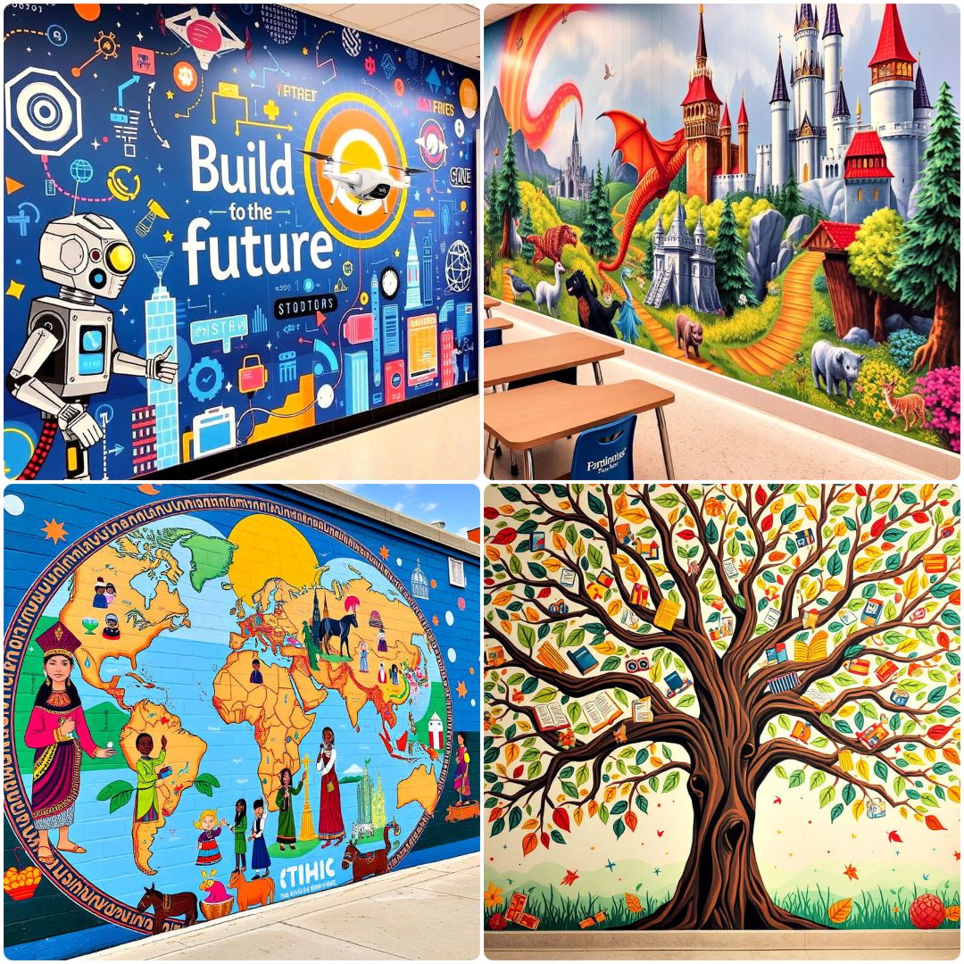 40 School Mural Ideas To Transform Educational Spaces