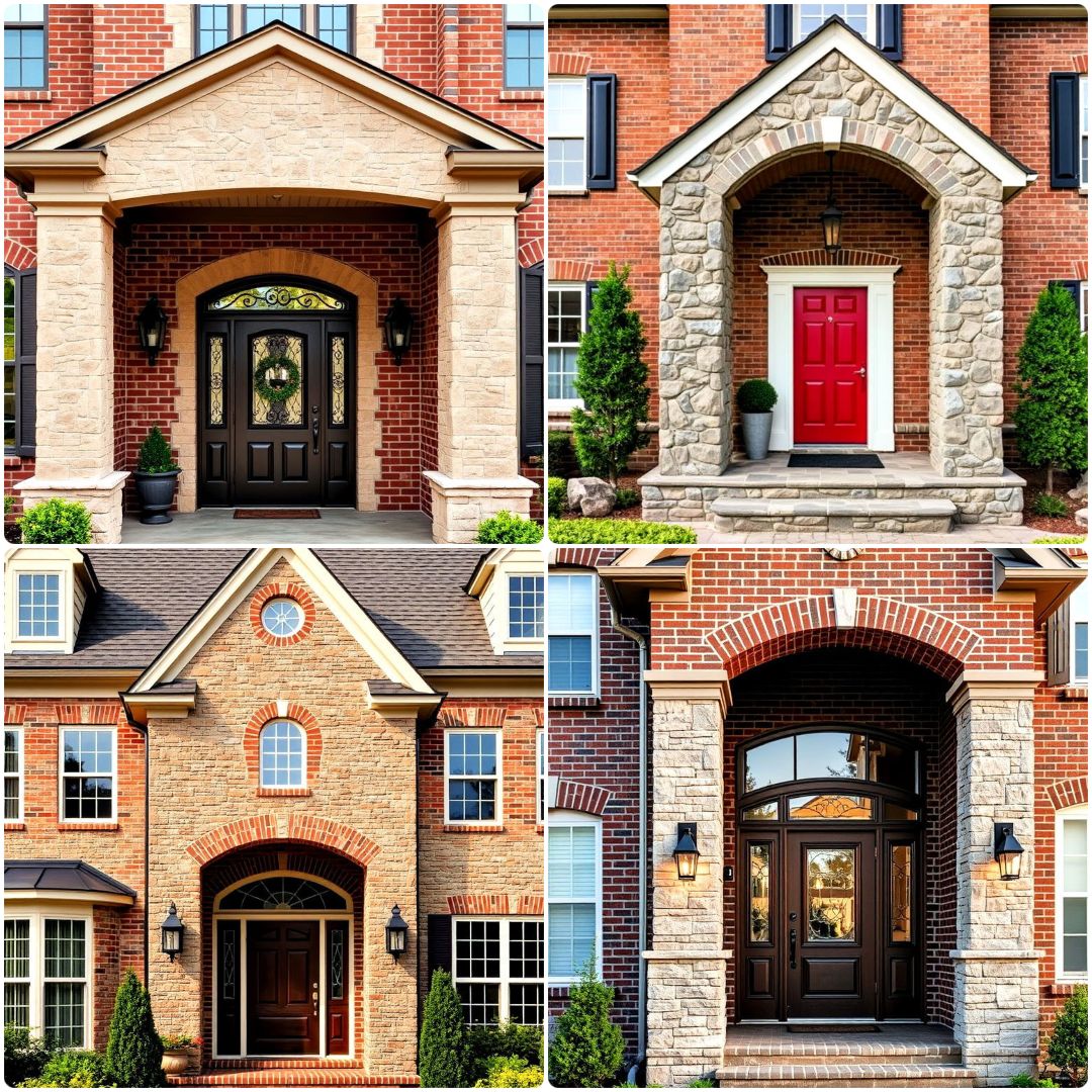 25 Brick Houses With Stone Accents for Timeless Charm