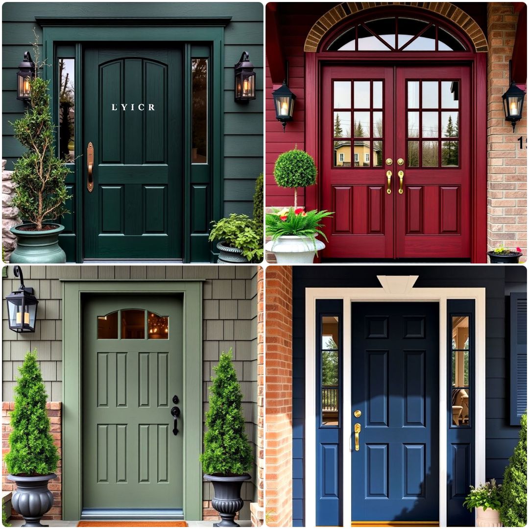 15 Cedar Front Door Colors for Every Style