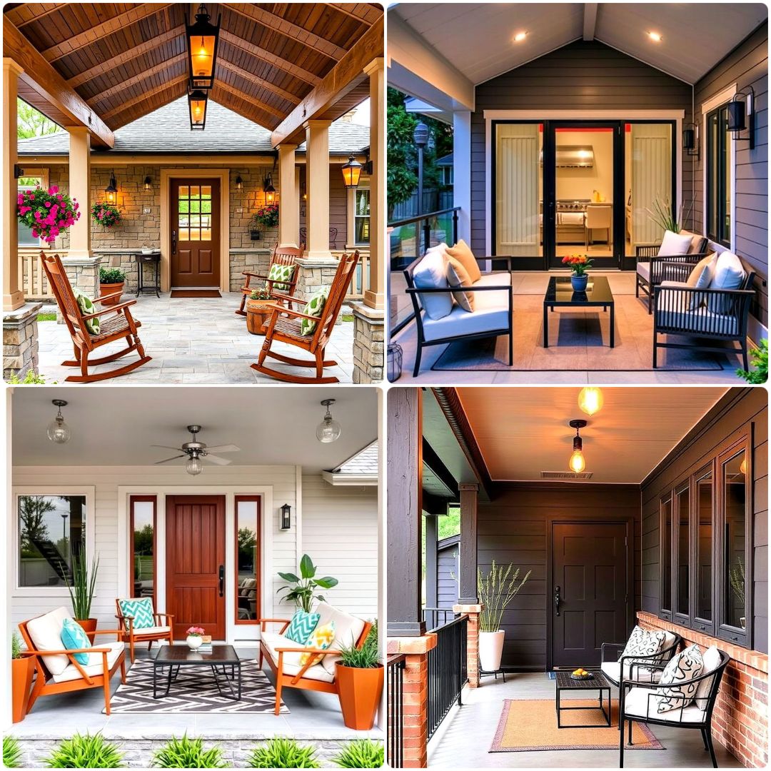 20 Ranch House Front Porch Ideas for A Welcoming Look
