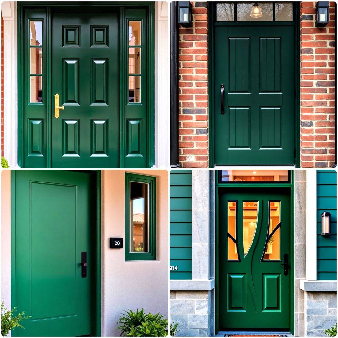 15 Emerald Green Front Door Ideas for A Bold Entrance
