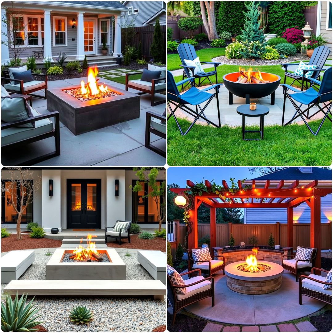 15 Front Yard Fire Pit Ideas for Relaxing Outdoors