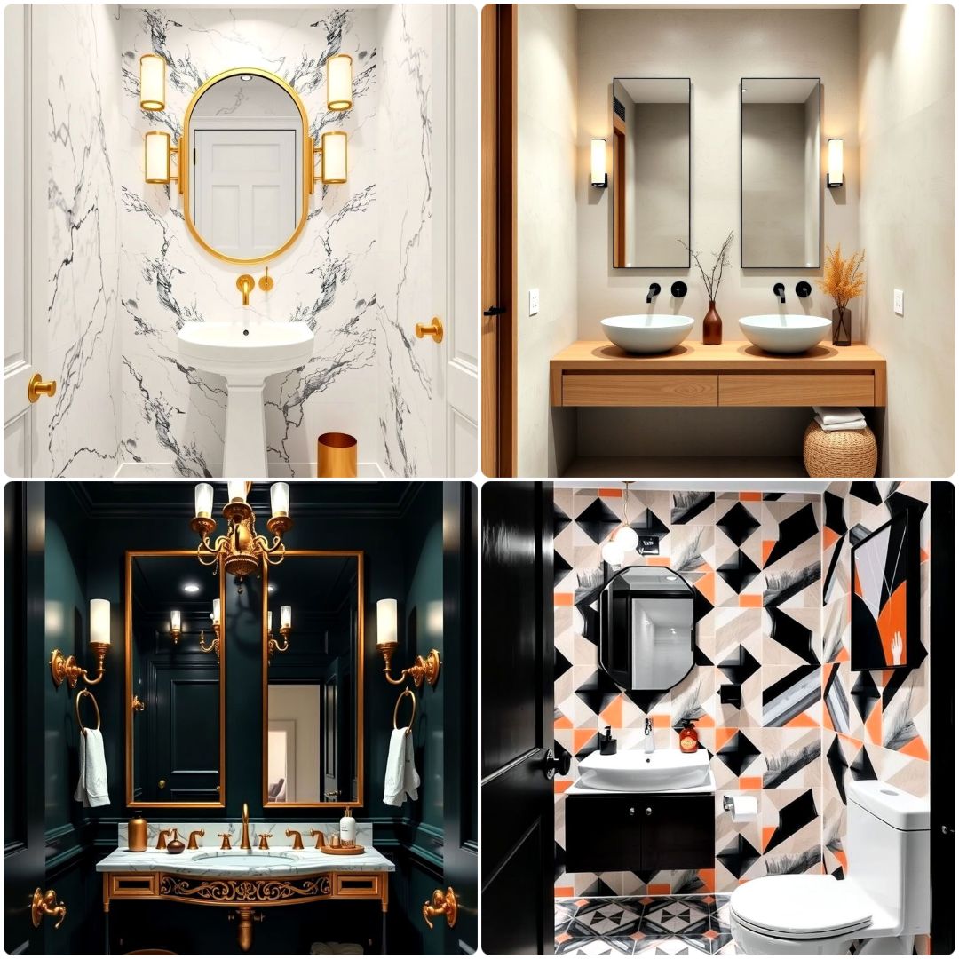 15 Luxury Powder Room Ideas for A Touch of Glamour
