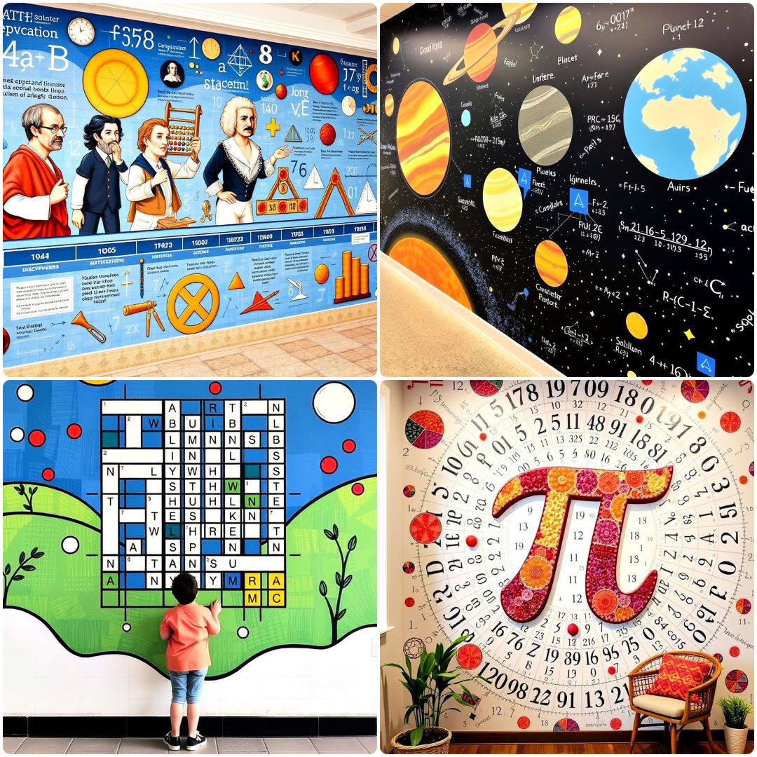 15 Math Mural Ideas for A Fun and Educational Space