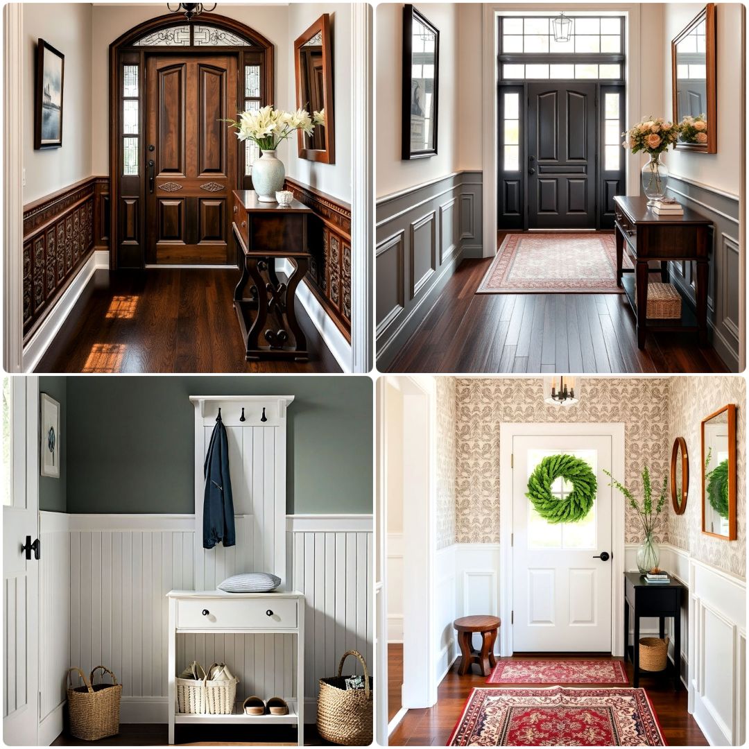 15 Wainscoting Entryway Ideas for A Welcoming Home